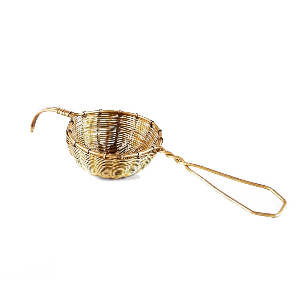 Anima Mundi Woven Brass Small Tea Strainer | One Fine Secret