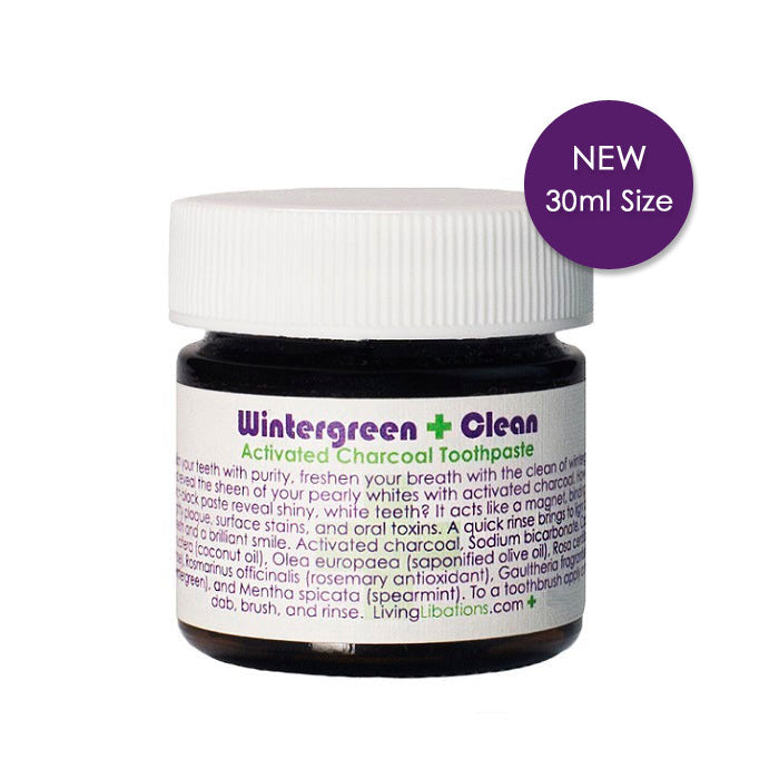 Living Libations Wintergreen Charcoal Toothpaste | One Fine Secret AU